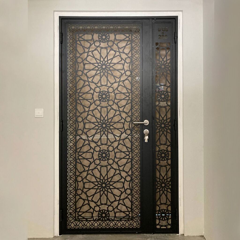 Islamic Design Laser Cut Gate DLC-1803 | Islamic Pattern Entrance Gate ...