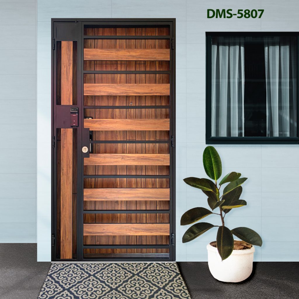 Modern Mild Steel With Wood Mix Gate Design With Best Price