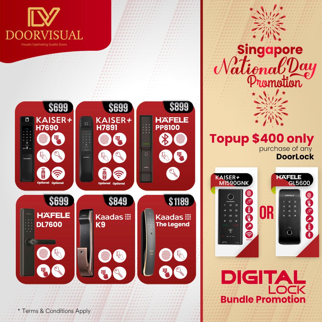 National Day Sale 2022 | Door, Gate & Digital Lock Bundle Deals in SG