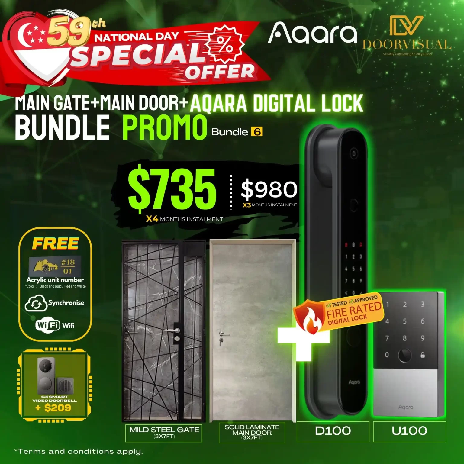 SG National Day Bundle Promotion | Door, Gate & Digital Lock