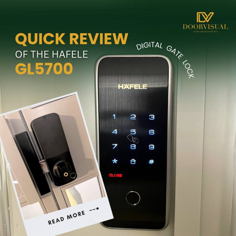 Hafele GL5700 Digital Gate Lock Quick Review | DoorVisual