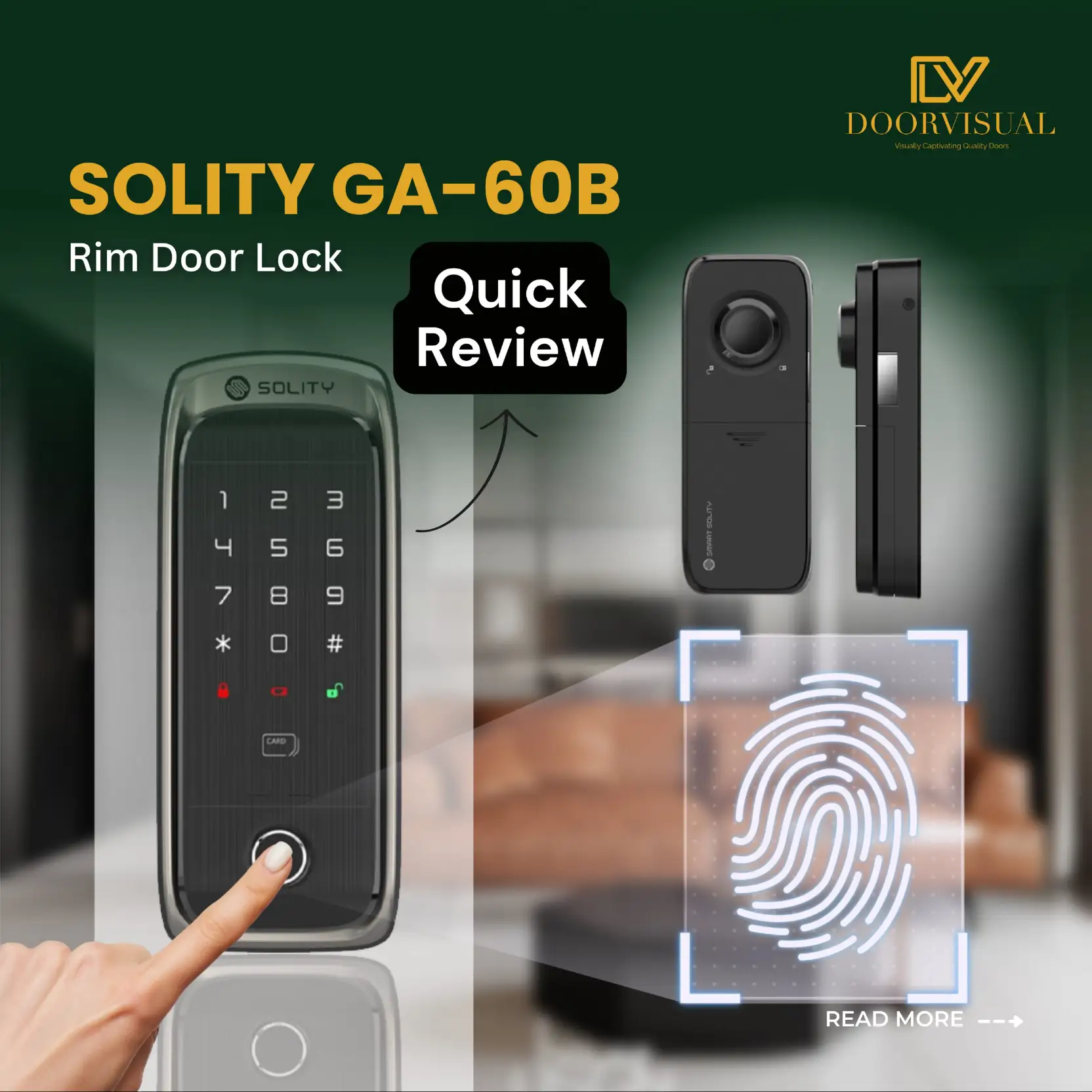 Solity GA-60B Digital Door Lock Quick Review | DoorVisual